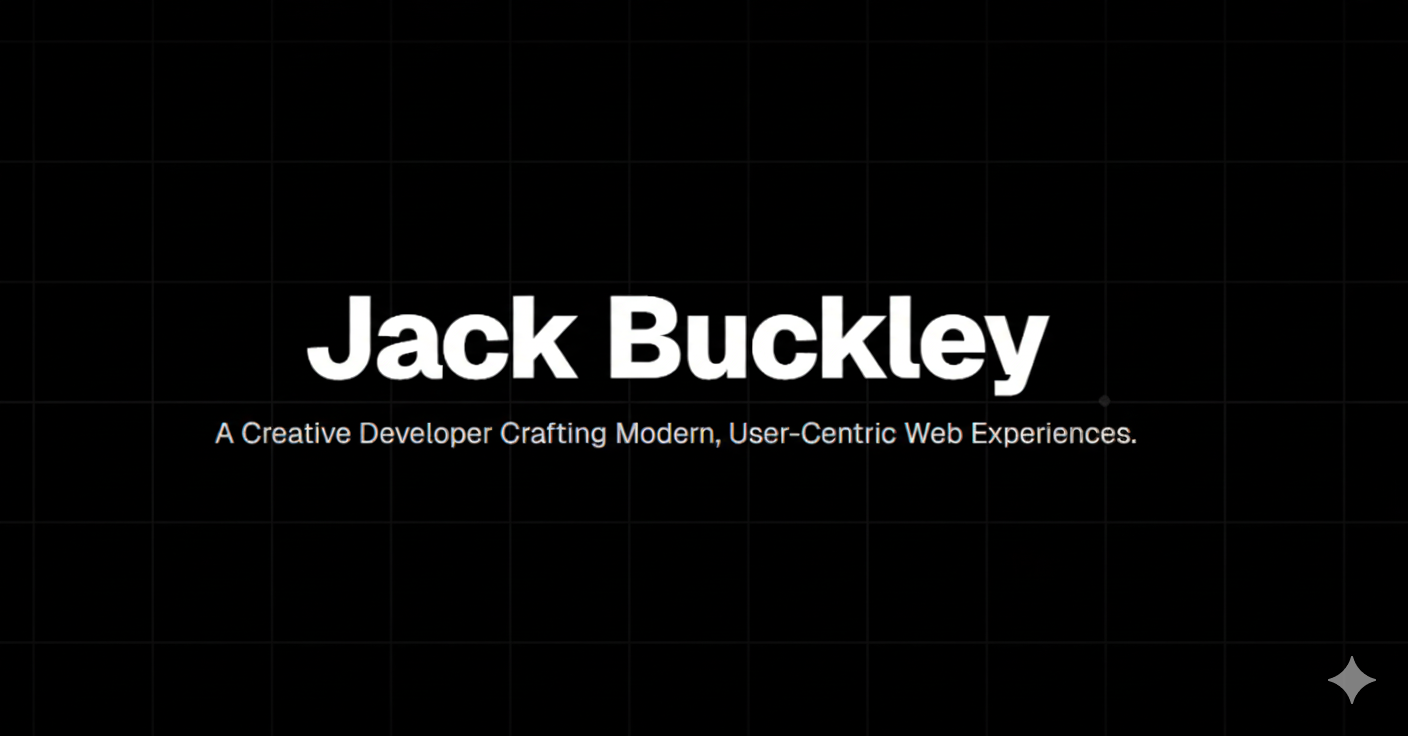 Jack Buckley | Creative Developer Portfolio